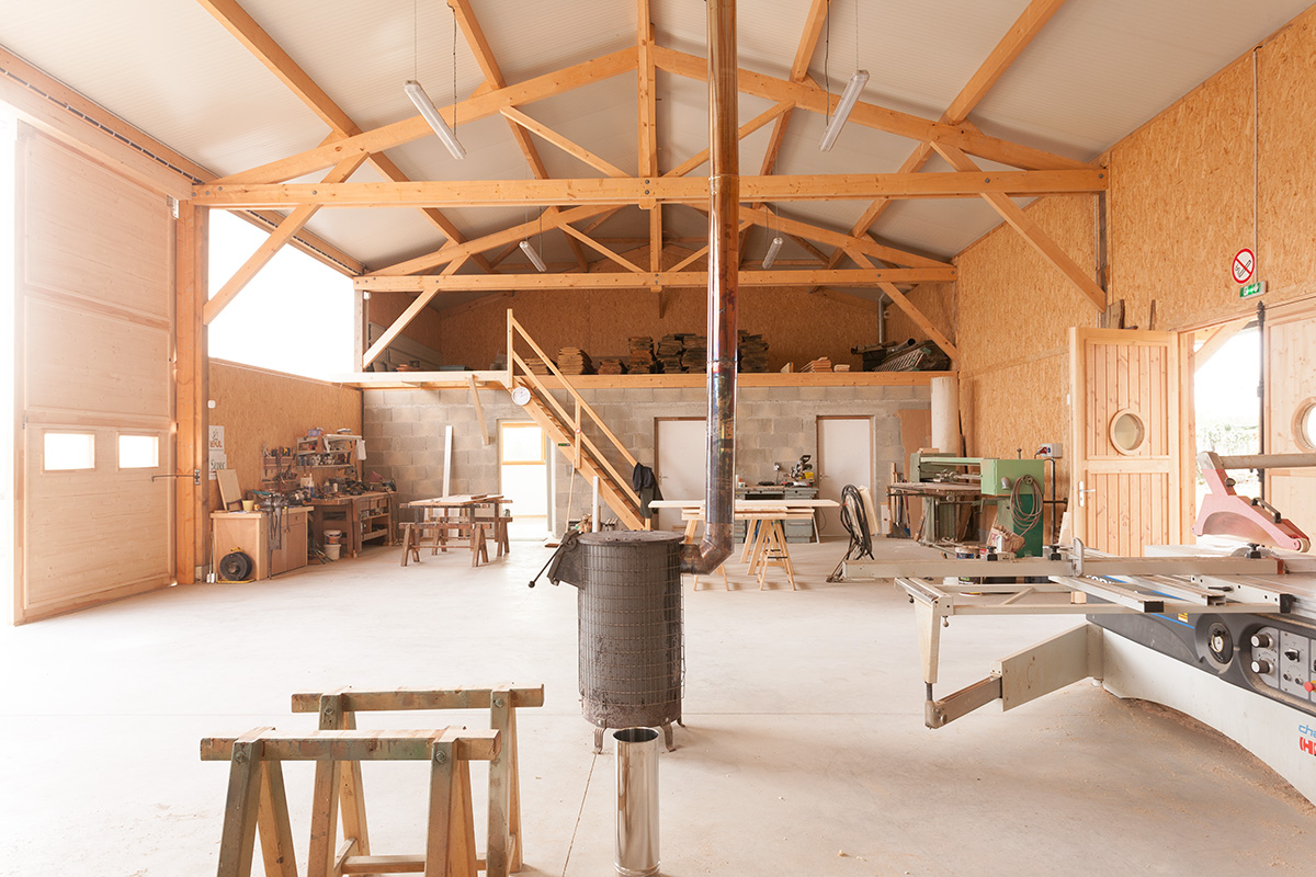 Construction d'un atelier de menuiserie | Atelier Correia